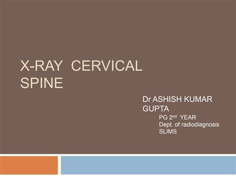 Radiography Positioning Spine Ppt Radiography Positioning Spine Ppt