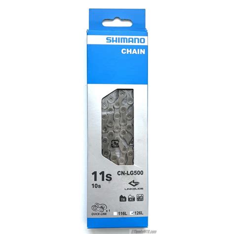 Cadena 9v10v11v Linkglide Shimano Cn Lg500 Reforzada 126 Eslabones