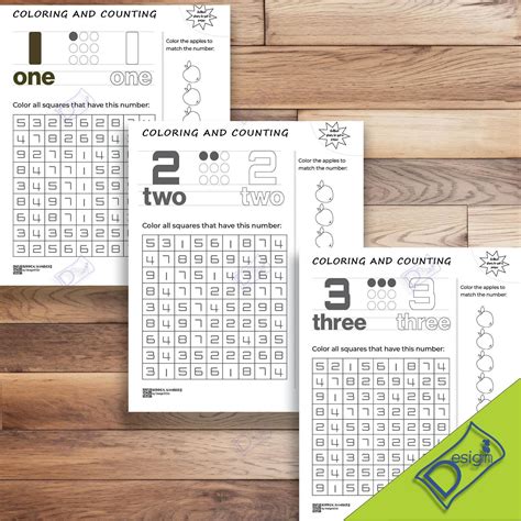 Number Sense Worksheets Counting 0 9 Number Coloring Pages Puzzles For Pre K Apple