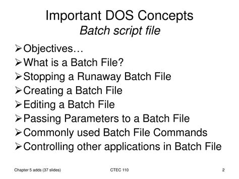 PPT Batch Script File PowerPoint Presentation Free Download ID