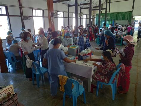 တောင်တွင်းကြီးမြို့နယ်တွင် အသက် ၁၂ နှစ်အထက် ကျောင်းသား ကျောင်းသူ ၆၀‌၀ တို့ကို ကိုဗစ် ၁၉‌ရောဂ