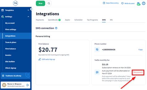 Sms Basic Connect Verify And Disconnect Twilio Taxdome Help Center