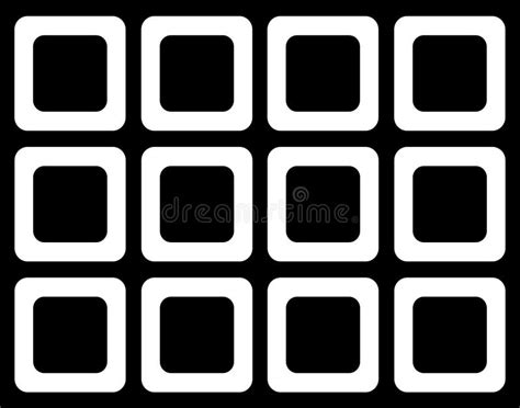 Seamless Square Pattern Abstract Monochrome Background Stock Illustration Illustration Of