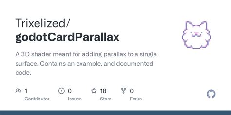 Github Trixelizedgodotcardparallax A 3d Shader Meant For Adding Parallax To A Single Surface
