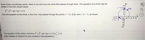 Solved 10 1 7 Given Three Noncollinear Points There Is