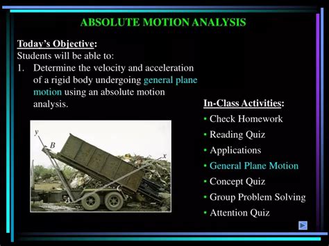 Ppt Absolute Motion Analysis Powerpoint Presentation Free Download Id 9563283