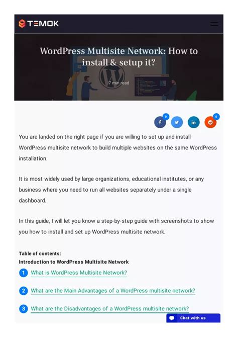 Ppt Wordpress Multisite Network How To Install And Setup It Powerpoint Presentation Id11071081