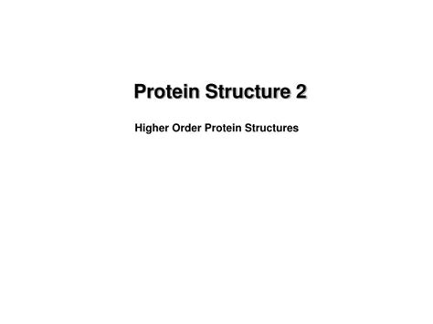 PPT Protein Structure PowerPoint Presentation Free Download ID