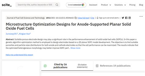 Microstructure Optimization Designs For Anode Supported Planar Solid