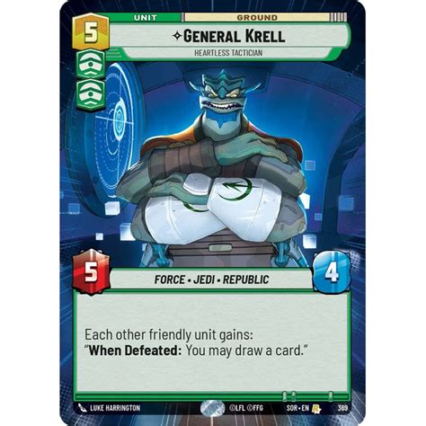 General Krell Heartless Tactician Hyperspace [spark Of Rebellion] The Gaming Arena