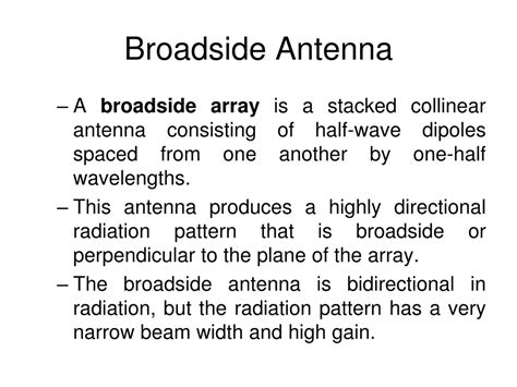ppt broadside and end fire array antennas powerpoint presentation free download id 9213922