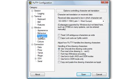 How To Change Character Settings In Putty Kualo Limited