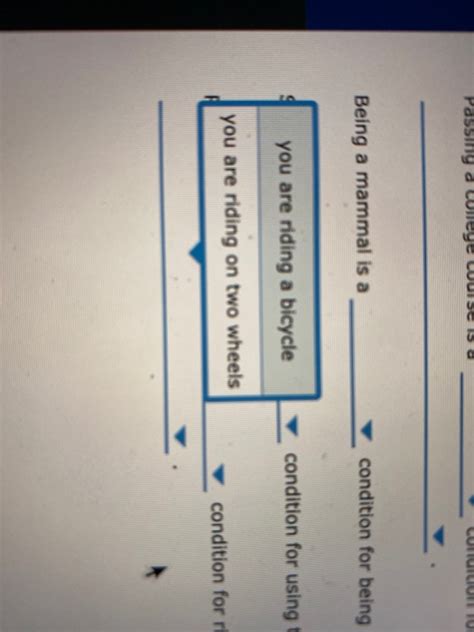 Solved The Antecedent Of A Conditional Statement Expresses A