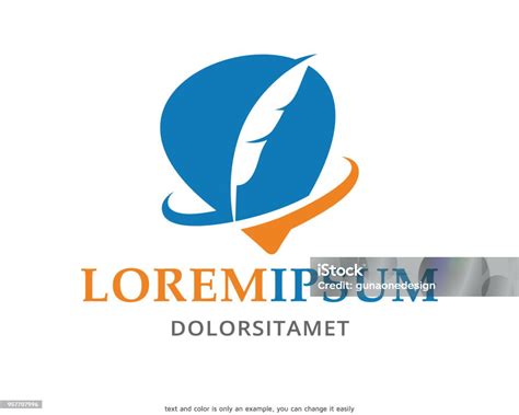 서식 파일 디자인 벡터 상징 디자인 컨셉 창조적인 기호 아이콘 작성 Brand Name Online Messaging