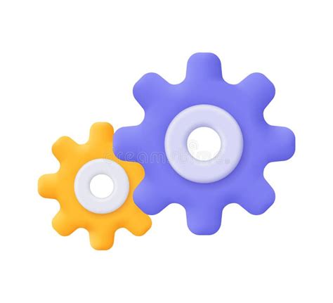 Cogwheel Gear Setting Symbol Technical Support Repair Optimization