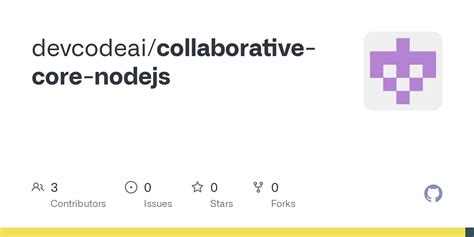 Github Devcodeaicollaborative Core Nodejs