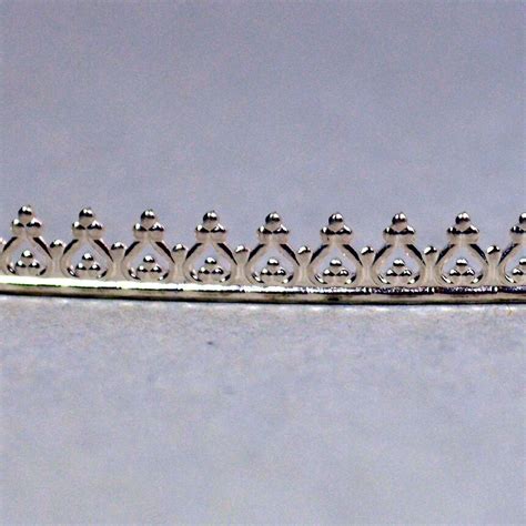 Gallery Wire Bezel 22ga Inverted Heart Pattern Sterling Etsy