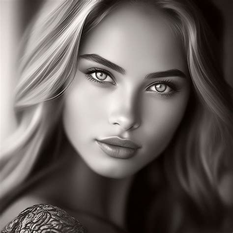 Monochrome Muses Bandw Portrait Of Beautiful Woman Portrait Face Photography Black And White