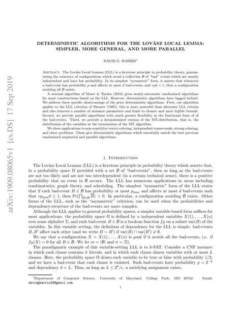Deterministic Algorithms For The Lovasz Local Lemma Simpler More