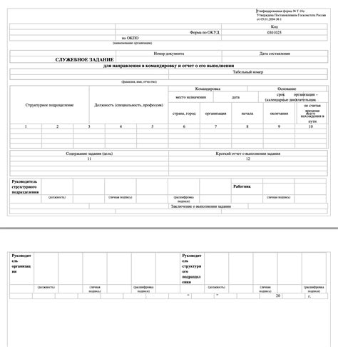 Образец заполнения служебного задания на командировку 83 фото