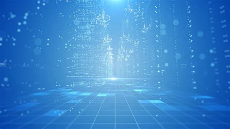 Ppt科技感发光蓝色背景图 4 花瓣网