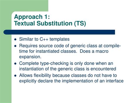 Ppt Parametric Polymorphism For Java A Reflective Approach