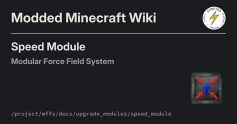Speed Module Modular Force Field System