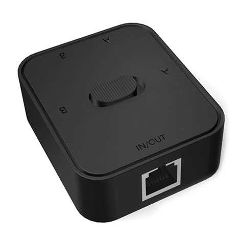 Jixopn 2 Port Rj45 Network Switch Selector Internal External Network