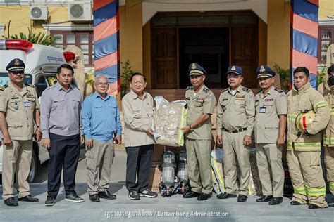 ពិធីប្រគល់ ទទួលឧបករណ៍ប្រើប្រាស់សម្រាប់ពន្លត់អគ្គិភ័យ