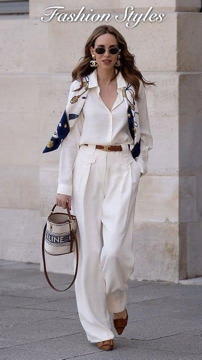 옷 잘입는 그녀들의 세련된 스카프 패션코디 스타일 데일리 룩북 중년패션코디 옷잘입는법 데일리룩 Moda Elegante Roupas De Trabalho