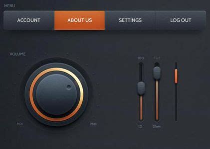 Headers And Buttons Design For Photoshop