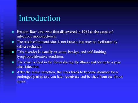 Ppt Infectious Mononucleosis Powerpoint Presentation Free Download