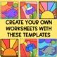 Create Your Own Color By Number Clip Art Templates Color By Code Freebie