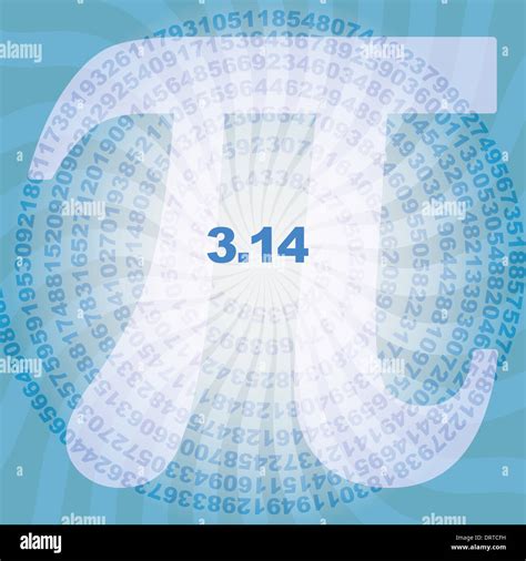 Sequence Of Number Pi Digits In Spiral Stock Photo Alamy