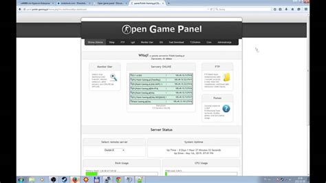 Instalacja Open Game Panel Na VPS YouTube