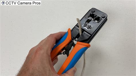How To Crimp RJ Connectors On CAT E Network Cable