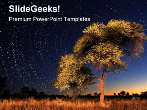 Star Circles Nature PowerPoint Themes And PowerPoint Slides