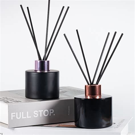 Gold Silver Cap Black 100ml 120ml Glass Reed Diffuser Bottles Empty Car Diffuser Bottle Logo For