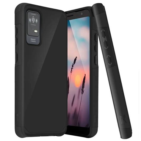 Tjs For Tcl Ion X Ion V 40z Phone Case Magnetic Support Dual Layer Drop Protection Impact