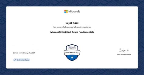 Sejal Kaul On Linkedin Microsoftazure Certification