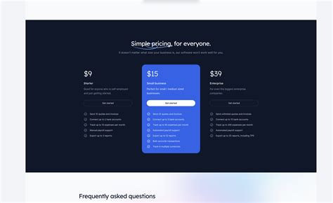 Tailwind Template Salient Landing Page Figma