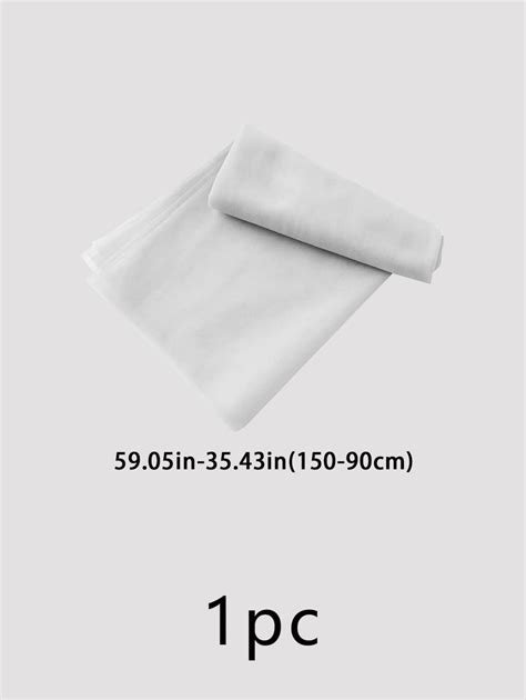 1pc Solid T Wrapping Mesh Simple White Polyester Mesh For Packaging