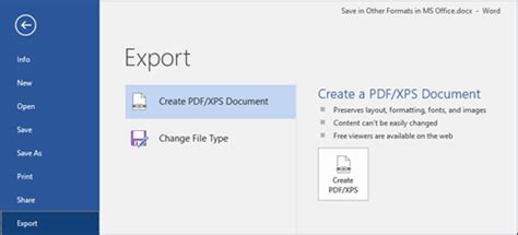 Save A Word Document As A PDF File Preserve Document Formatting With PDF Format