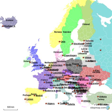 Stepmap Europe Assignment 1 Landkarte Für Germany