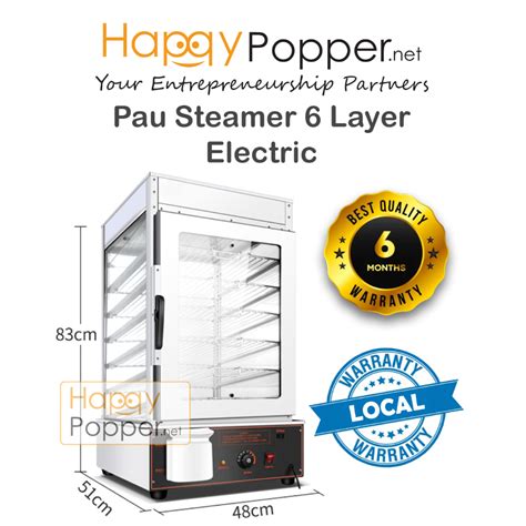 Happypopper Commercial Electric Pau Pao Dim Sum Steamer 6 Layer 6layer