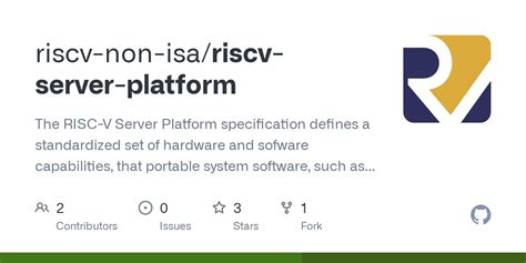 GitHub Riscv Non Isa Riscv Server Platform The RISC V Server
