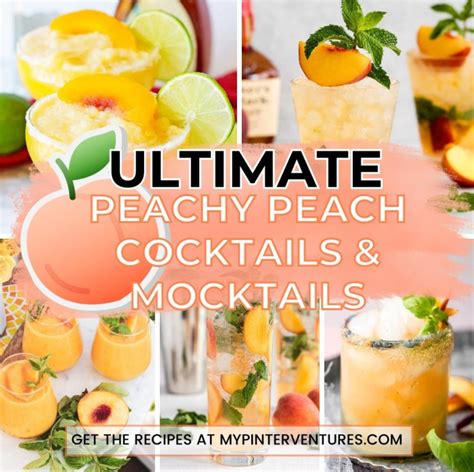 Ultimate Peachy Peach Drinks Cocktails And Mocktails My Pinterventures