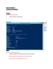CIS U LabReport Jessica Johnson Docx Unit Section Guided Practice Report Printers
