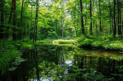 Assessing The Effectiveness Of Forest Buffer Zones Generative Ai Premium Ai Generated Image