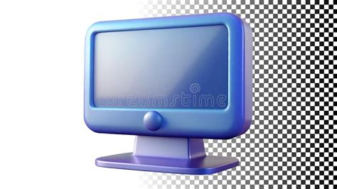 Blue Computer Monitor Desktop Screen Display Device Technology Png